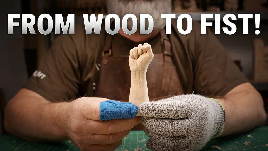 Carving a Realistic Clenched Fist from Basswood – BeaverCraft Tools