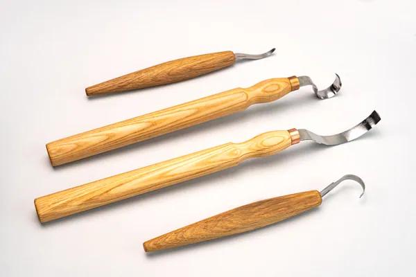 Double Bevel Hook Knives for Spoon Carving – BeaverCraft Tools