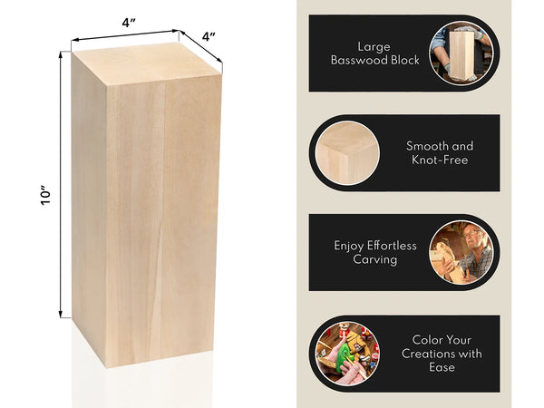 Wood carving blocks | Basswood whittling blocks for carving basswood ...