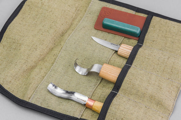 Professional wood carving set 3 tools with stropping accessories ...