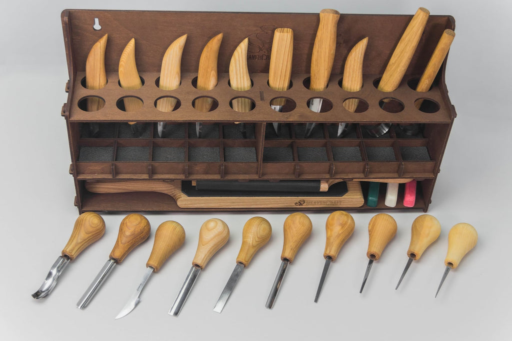 Buy S57 - Large Wood Carving Tool Set with 20 Tools online ...